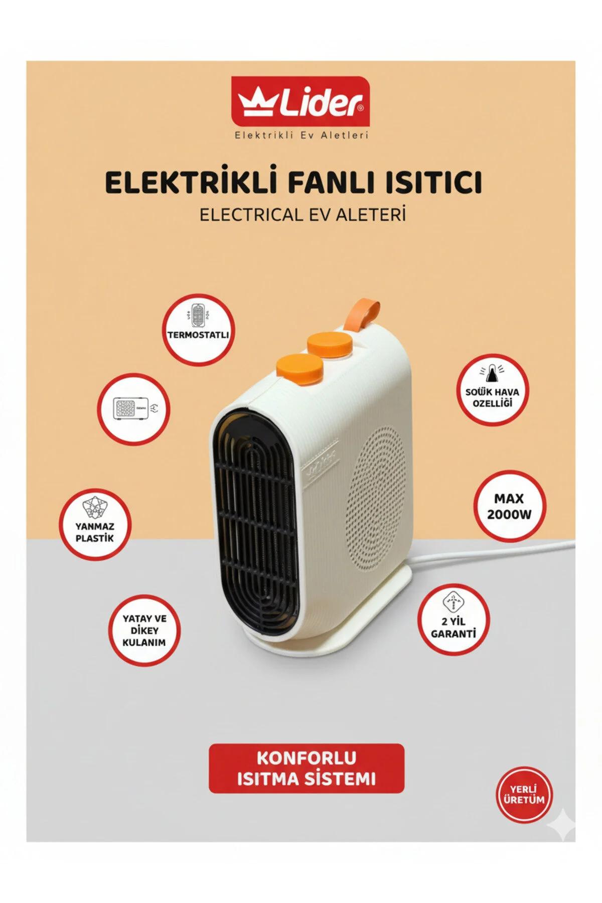 HAUS 2000W ELEKTRİKLİ FANLI ISITICI SOBA - 600.00 TL + KDV