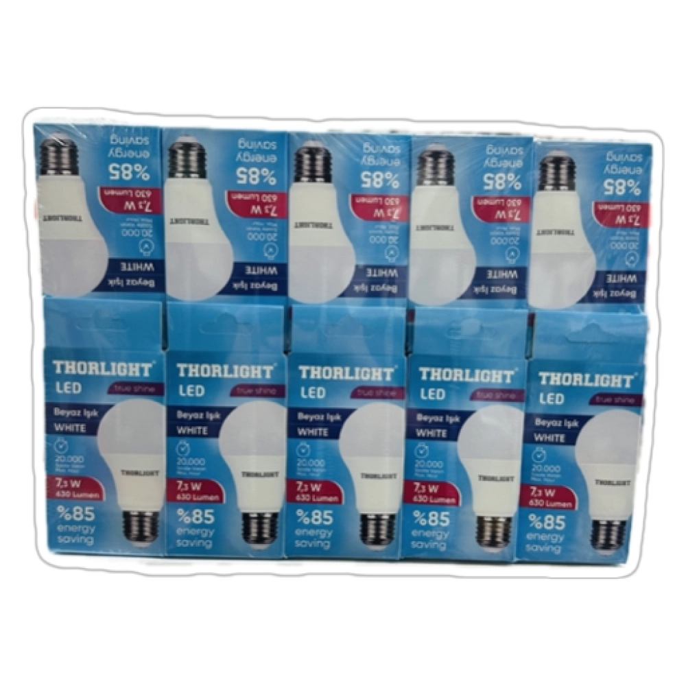 THORLIGHT 7.3W 630 LUMEN BEYAZ IŞIK AMPUL - 23.50 TL + KDV